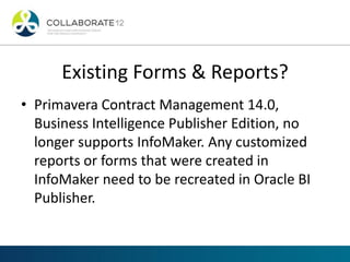 Transitioning from infomaker to bi publisher ppt | PDF