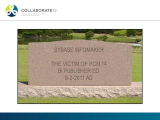 Transitioning from infomaker to bi publisher ppt | PDF