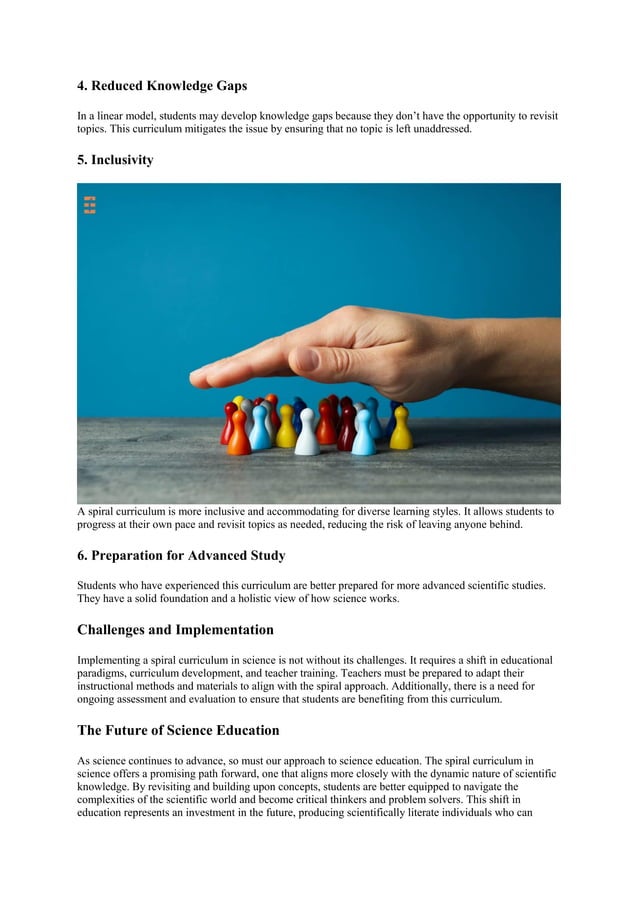 Spiral Curriculum In Science: 5 Key Principles And Advantages | Future ...