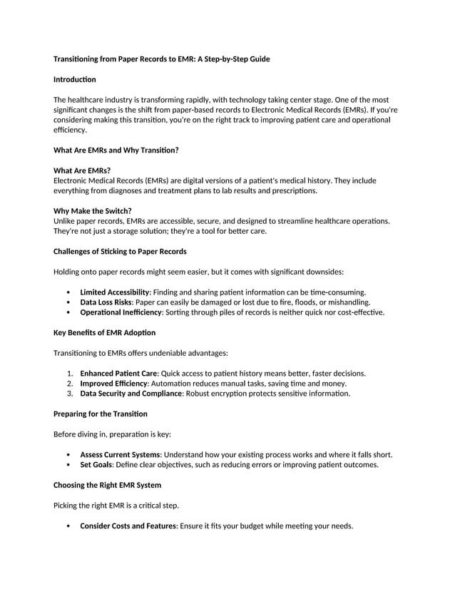 Transitioning from Paper Records to EMR1.docx