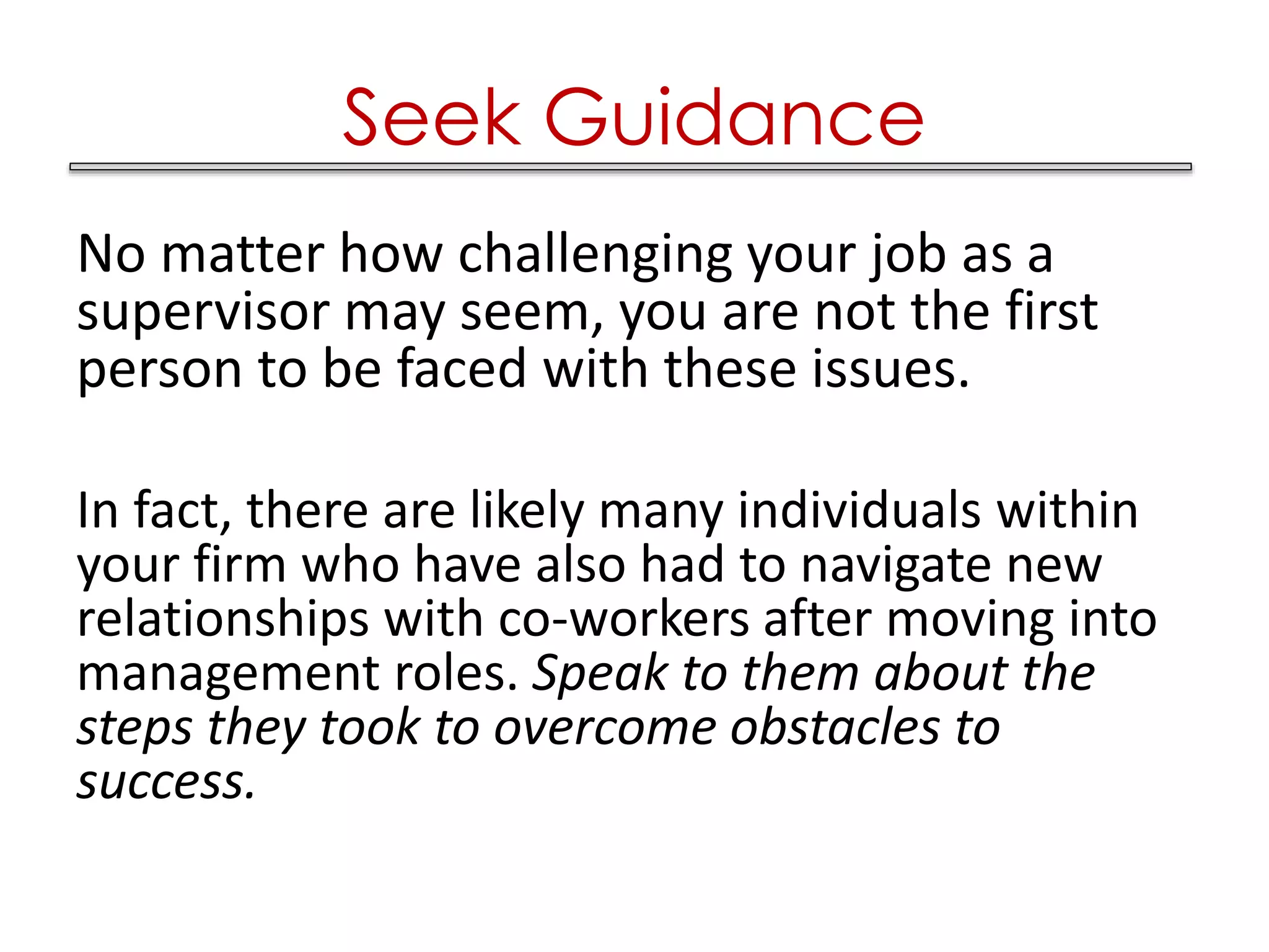 Transitioning from Peer to Leader | PPTX