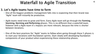 Transitioning from Waterfall to Agile | PDF