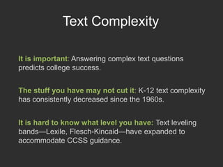 Transitioning to Common Core: What it means, What to look for | PPT