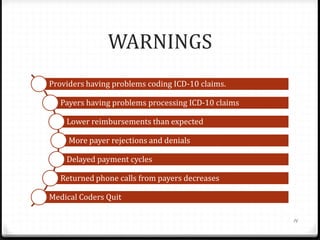 Transitioning to ICD-10 - A Snapshot | PPT