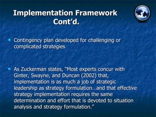 Transitioning To Implementation | PPT