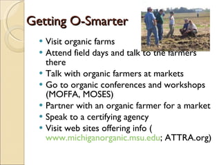 Transitioning to organic 21310 | PPT