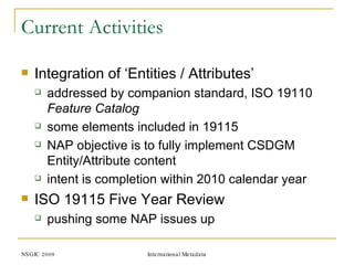 Transition to International Metadata | PPT