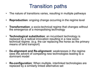 Transition management & the multi-level perspective | PPT