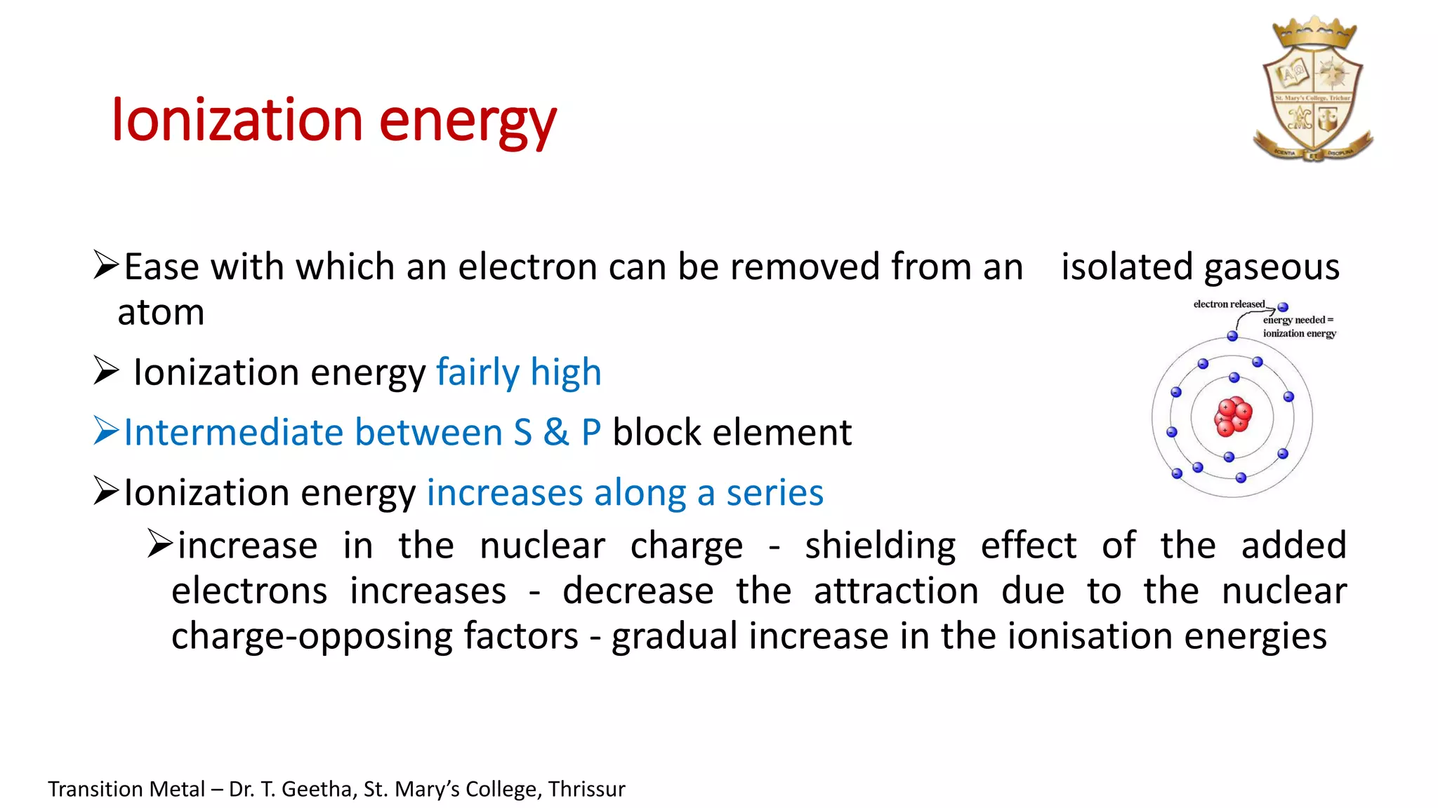 Transition metal | PDF