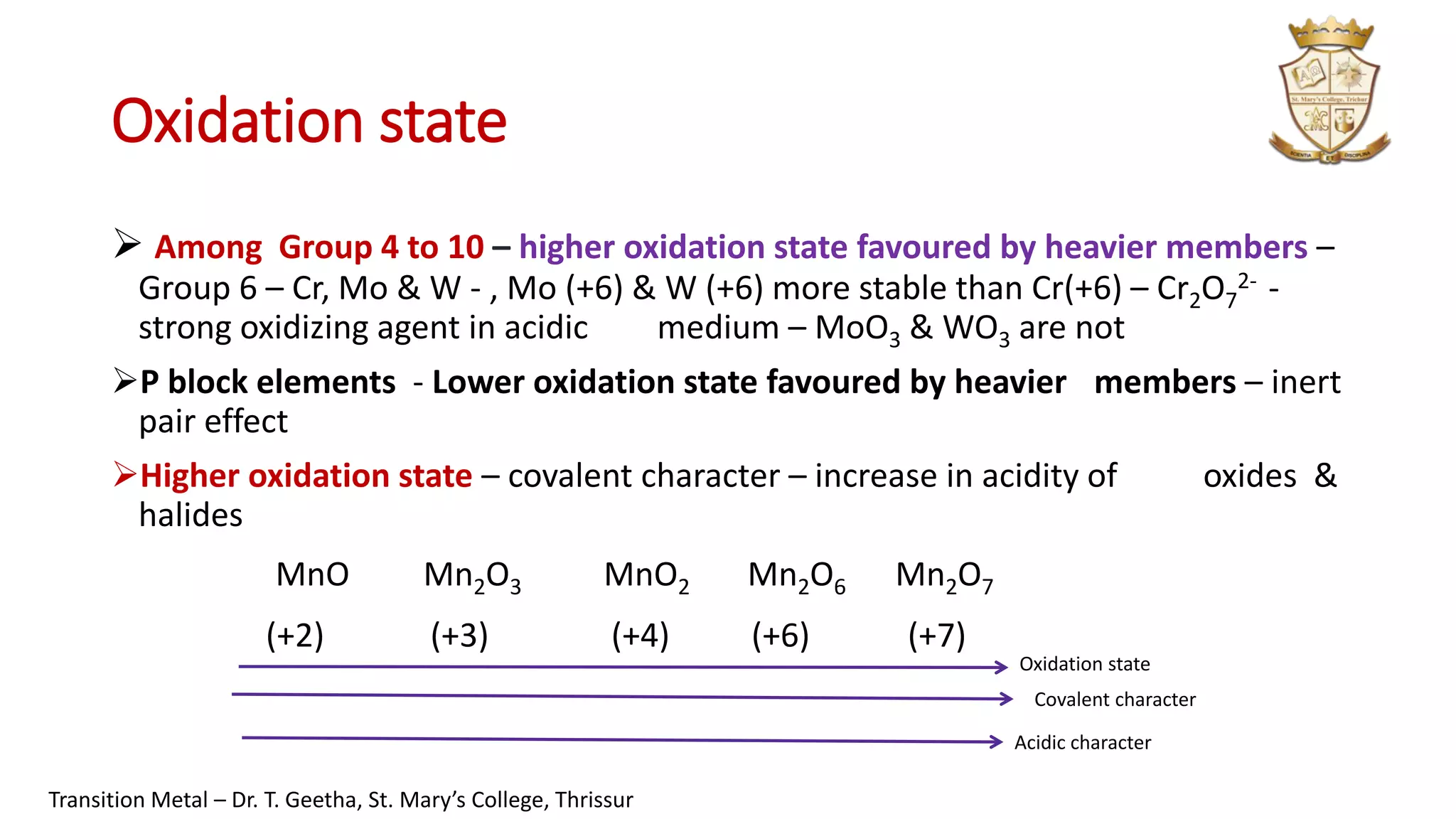 Transition metal | PDF