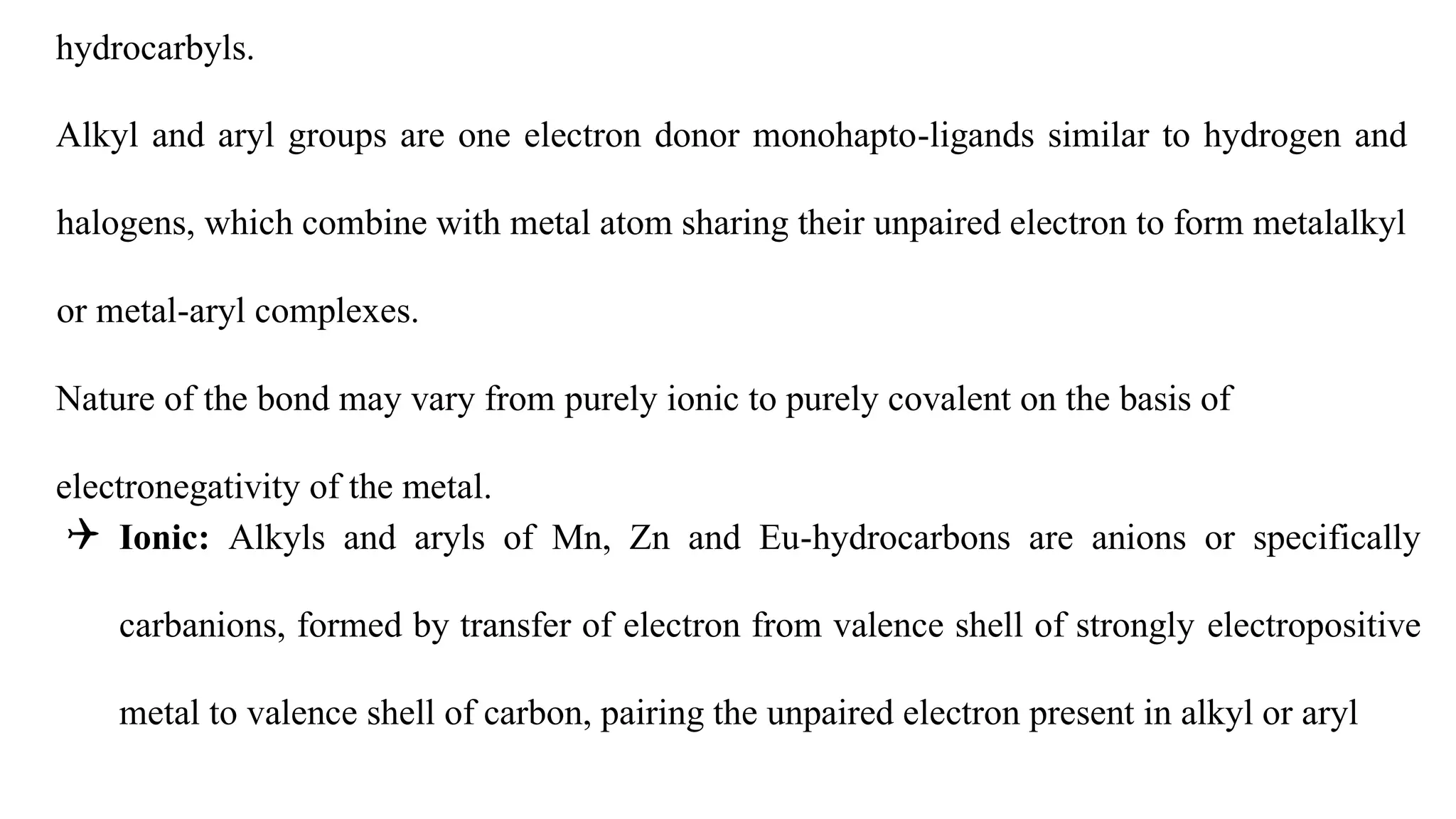 Transition metal alkyls and aryls M.Sc II SEM.pdf