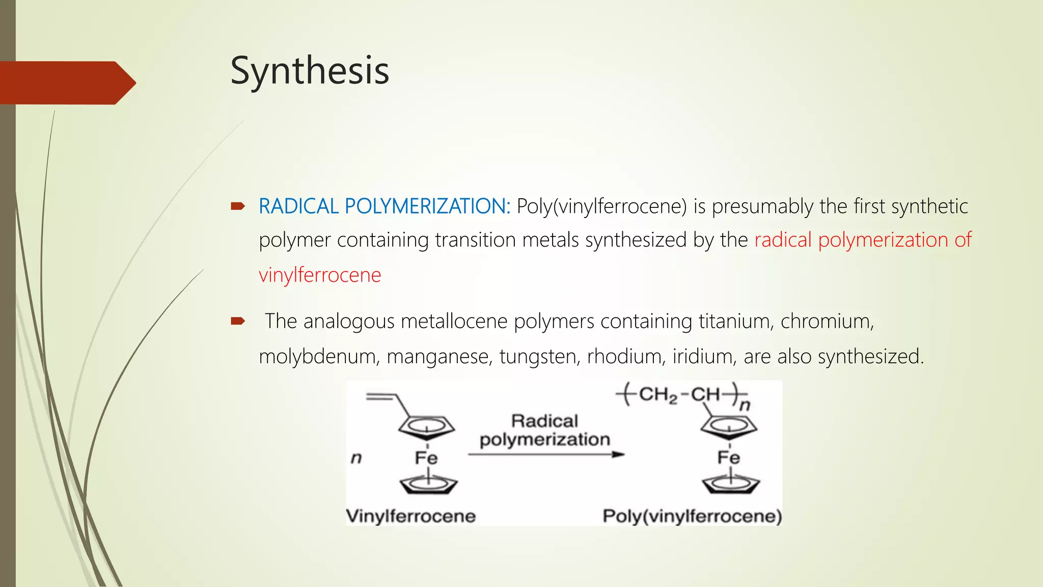 Transition metal polymers by Dr. Salma Amir | PPTX
