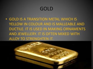 Transition metals | PPTX