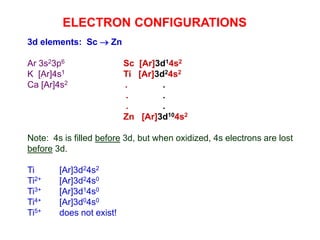 Transition metals | PPTX