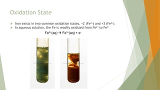 Transition metals: Manganese, Iron and Copper | PPTX