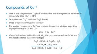 Transition metals: Manganese, Iron and Copper | PPTX