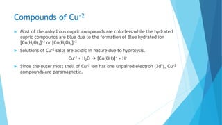 Transition metals: Manganese, Iron and Copper | PPTX