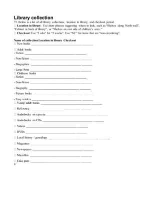 Library Transition Notebook | DOCX