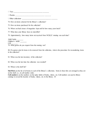 Library Transition Notebook | DOCX