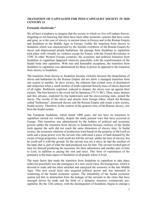 Transition of capitalism for post capitalist society in mid century 21 ...