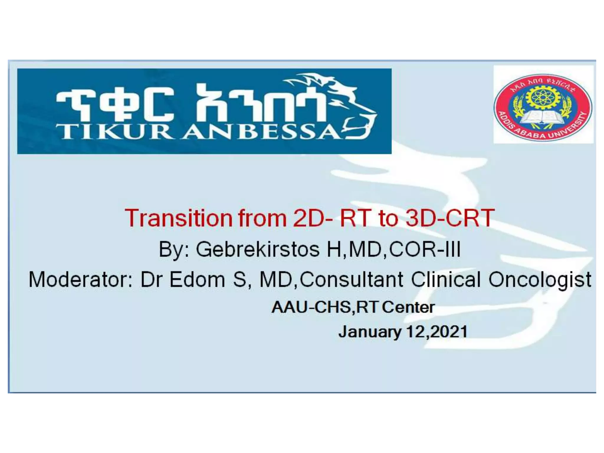 Radiotheray transition from 2D to 3D Conformal radiotherapy(3D-CRT) | PPTX