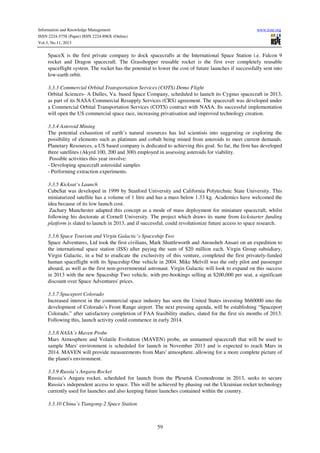 Transition of space technologies and the spin off technologies realised ...