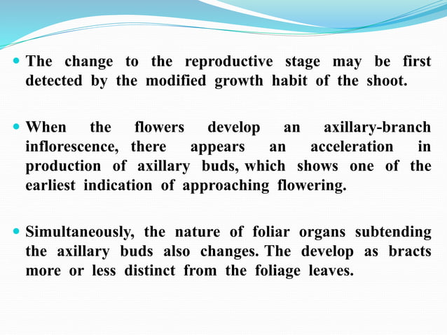 Transition of vegetative shoot apex into reproductive shoot | PPTX ...