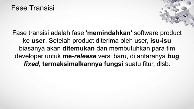 Fase Transisi pada RUP | PPT