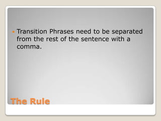 Transition phrases | PPTX | Baseball | Sports