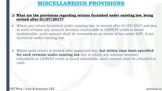 Transition Provision Under GST | PPTX