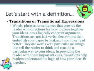 Transitions | PPT