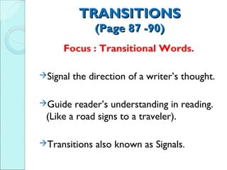Transitions | PPT | Movies | Entertainment