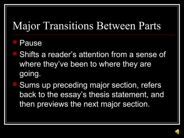 Tips for Writing Better Transitions | PPT