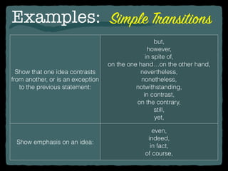 Writing Transitions | PDF