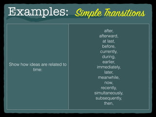 Writing Transitions | PDF