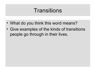 Transitions- Chapter 5 Mosaic 2 | PPT | Poetry | Books and Literature