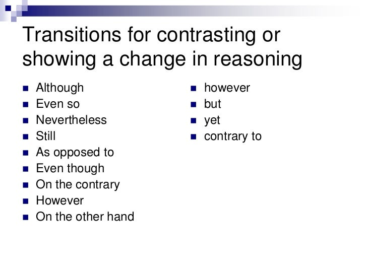 Contrast Transition Example _ Contrast Transition Words – ZBLXI