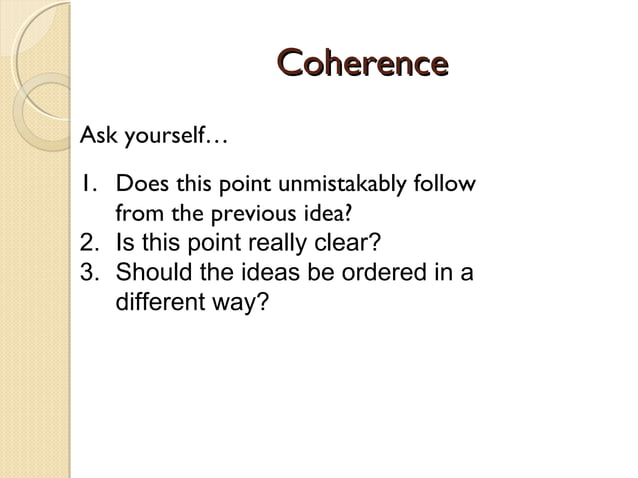 Transitions and coherence | PPT | College Planning | College Education