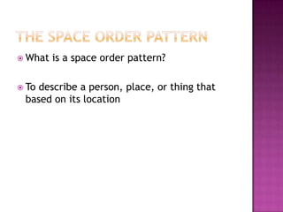 Transitions and thought patterns | PPTX