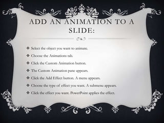 Transitions animation | PPTX