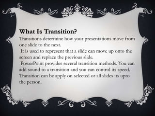 Transitions animation | PPTX