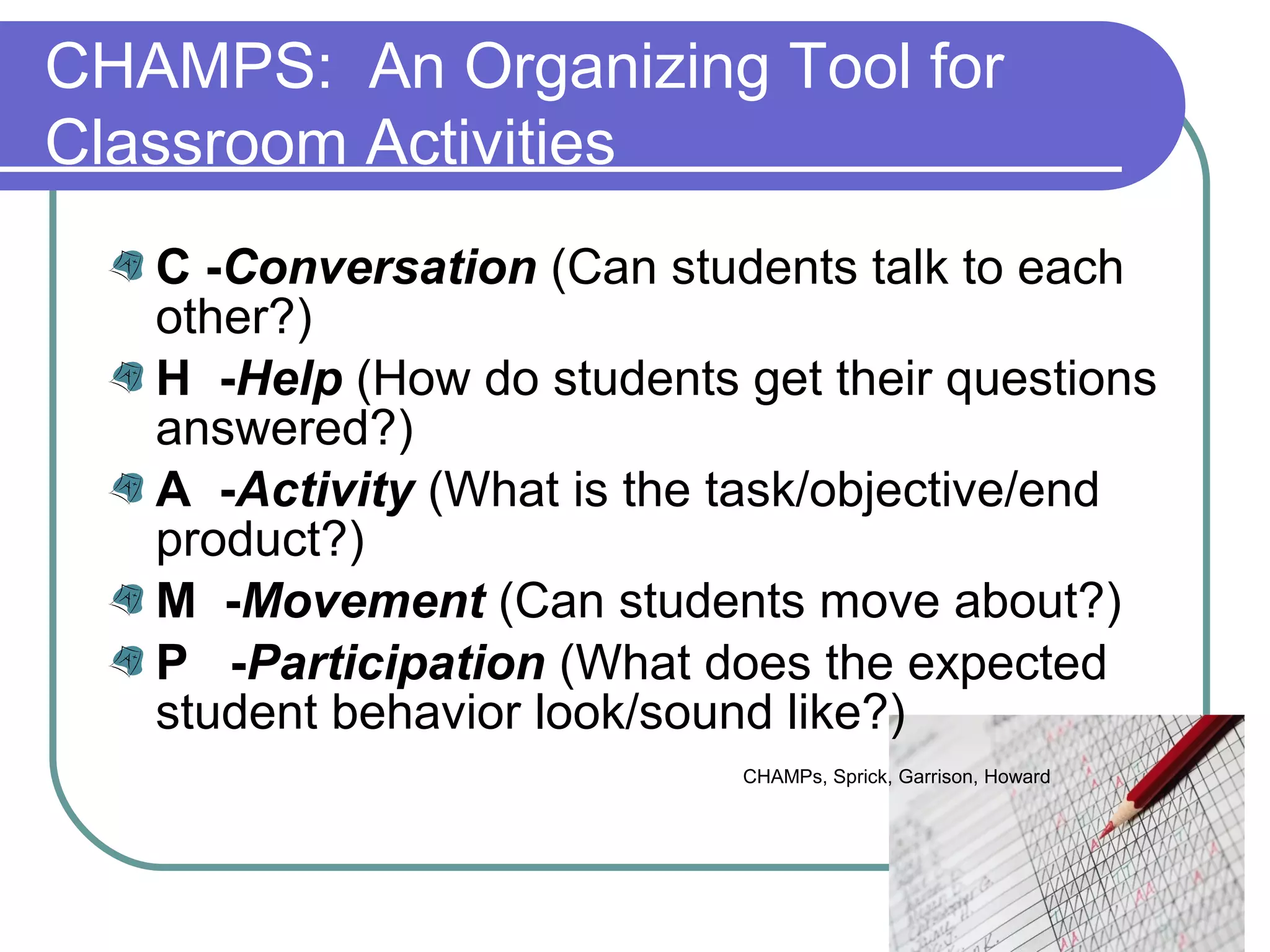 Transitions effective classroom management | PPT
