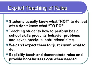 Transitions effective classroom management | PPT