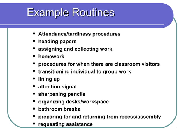 Transitions effective classroom management | PPT | Homework and Study ...