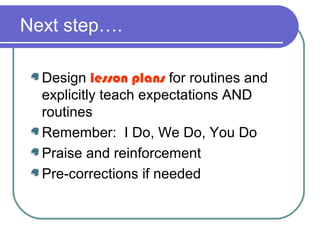 Transitions effective classroom management | PPT