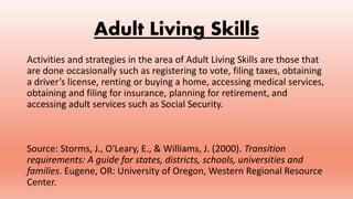 Transition Training - Transition Services | PPTX