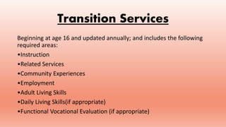 Transition Training - Transition Services | PPTX