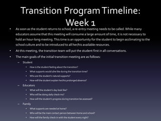 Re-Entry Transition Planning | PPTX