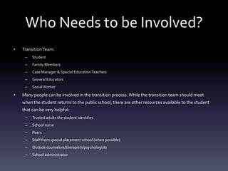 Re-Entry Transition Planning | PPTX