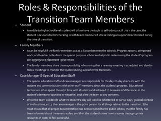 Re-Entry Transition Planning | PPTX